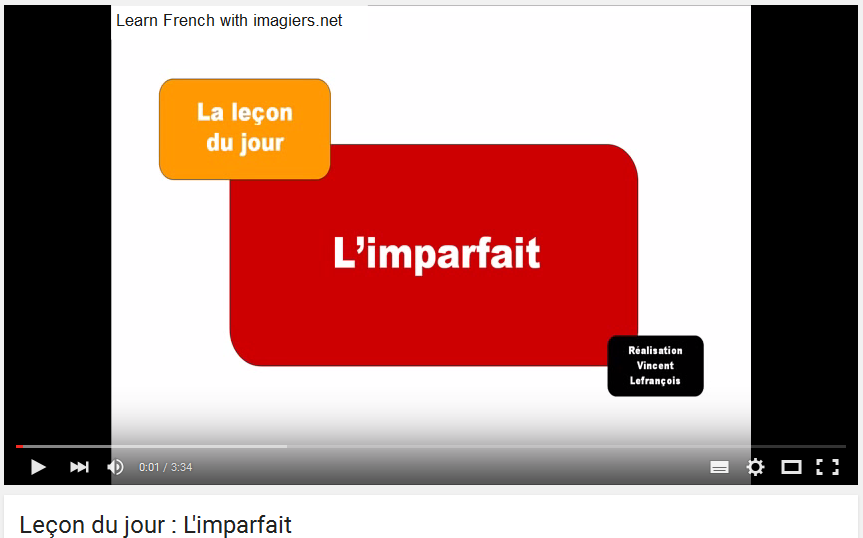 L'IMPARFAIT :: FRANÇAIS FACILE